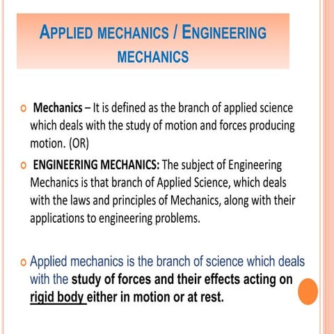 Force System-Engineering Mechanics | PDF