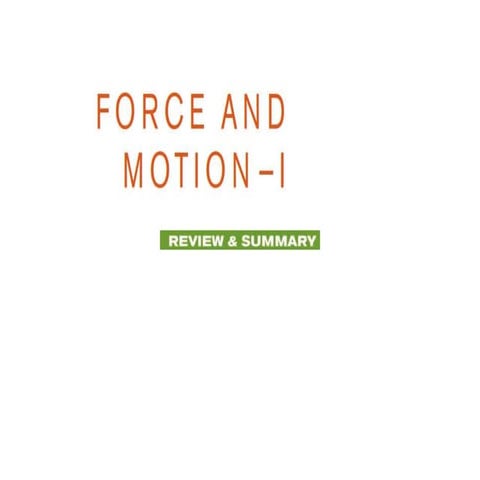 Force and motion 1 review notes | PPTX