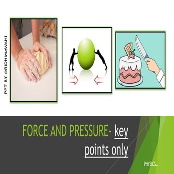 Force and pressure | PDF