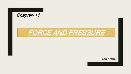 Pressure | PPT | Physics | Science