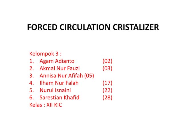 Alat Kristalisasi | PPTX