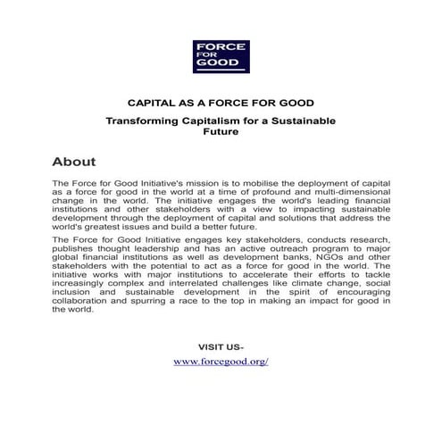 Force for good | PPTX