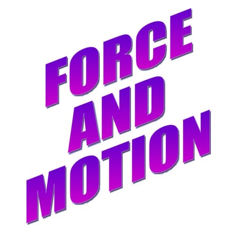 Force and Motion Review ppt | PPTX