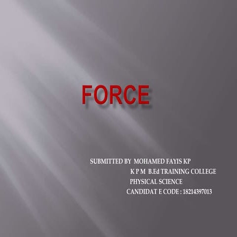 Force ppt | PPTX