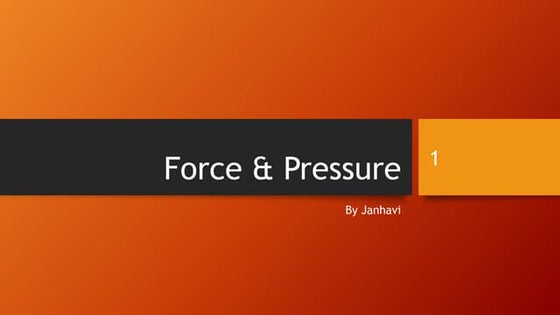Forces and its types | PPTX | Physics | Science