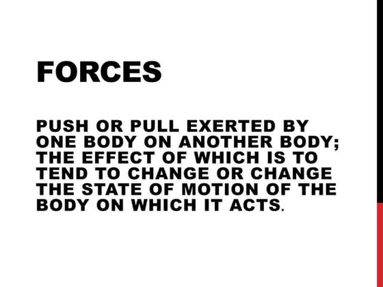 What is a force | PPTX