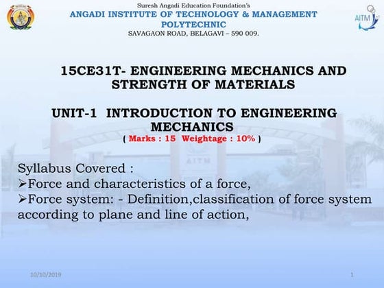 System of Forces - Engineering Mechanics | PPT
