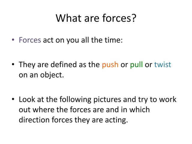 Force powerpoint | PPTX