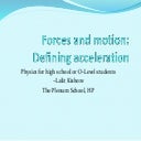 Forces and motion: Kinematics | PPTX | Physics | Science