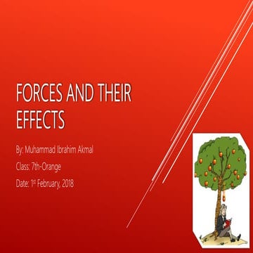 Forces and their effects | PPTX