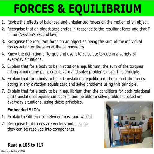 Forces & Eqm | PPT