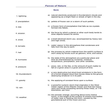 Forces of nature_quiz[1] | DOC