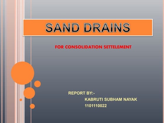 Sand drains | DOCX | Geology | Science