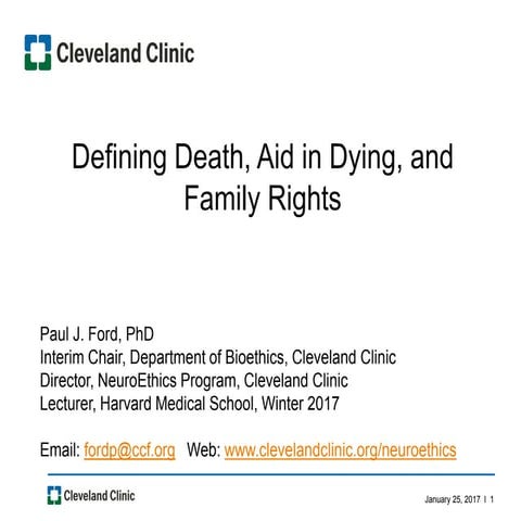 Paul Ford, "Defining Death, Aid in Dying, and Family Rights" | PDF
