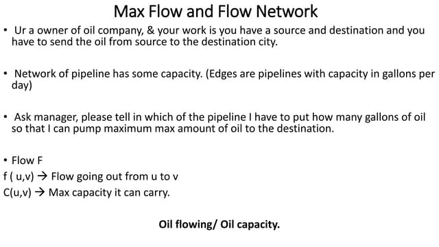 A Maximum Flow Min cut theorem for Optimizing Network | PPTX