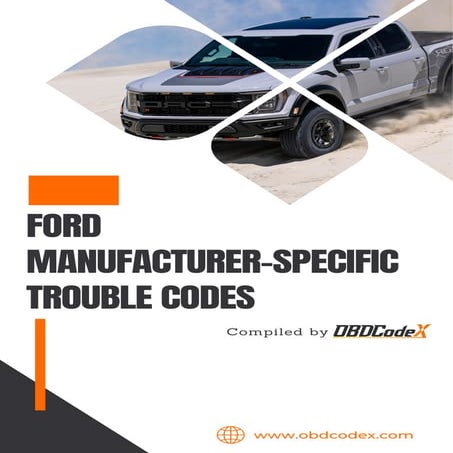 Ford Manufacturer-specific OBD2 Trouble Codes List - OBDCodex | PDF