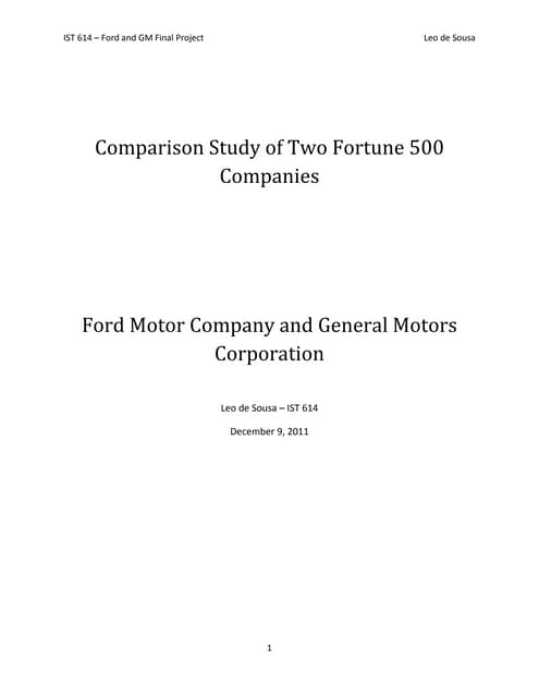 Ford motor company FACTS | PPT