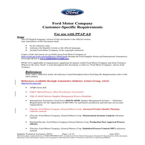 Ford_CSR_PPAP 4.0과 함께 볼 것.pdf