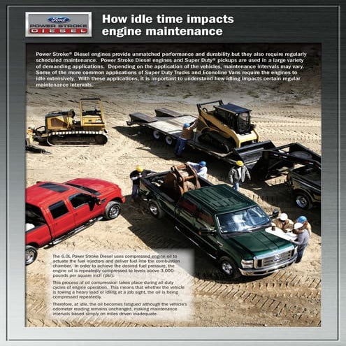 FORD - How IDLE-Time Impacts Engine Maintenance | PDF