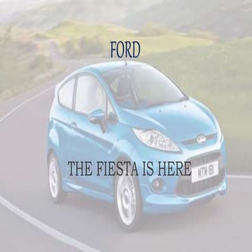 Ford feista car | PPT
