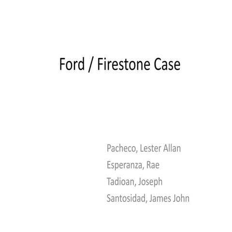 Ford firestonecase | PPTX