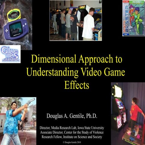 Dimensional Approach to Understanding Video Game | PPT