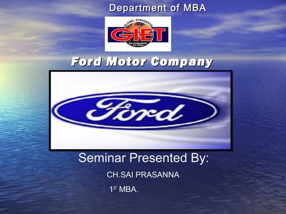 Ford Motors | PPT