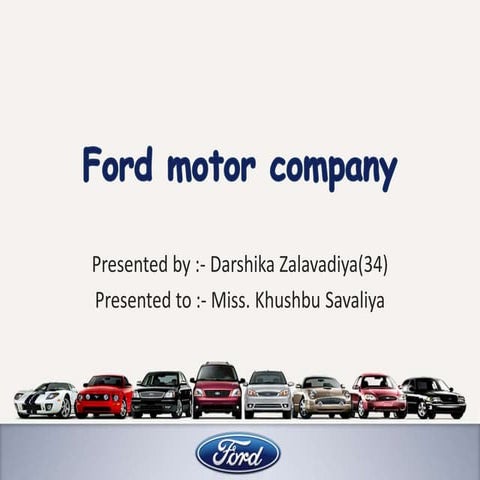 Ford motor company | PPTX