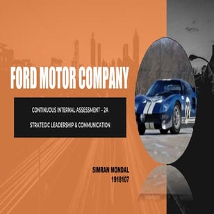 Ford motor company leadership lessons | PPTX