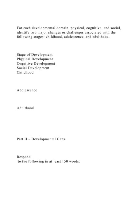 Development MatrixPart I – Developmental StagesFor each de.docx