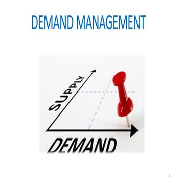 demand and Forecasting management | PPT