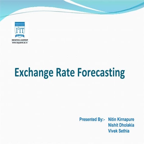 Forecasting exchange rates 1 | PPT