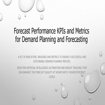 Forecast Performance KPIs & Metrics | PPSX | Business Accounting ...