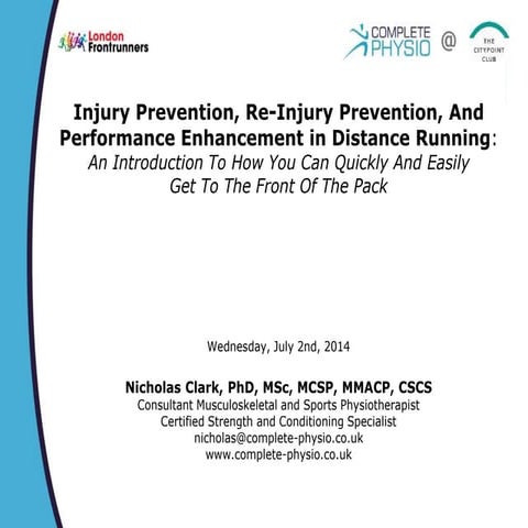 Complete Physio - Injury prevention, Re-injury prevention and ...