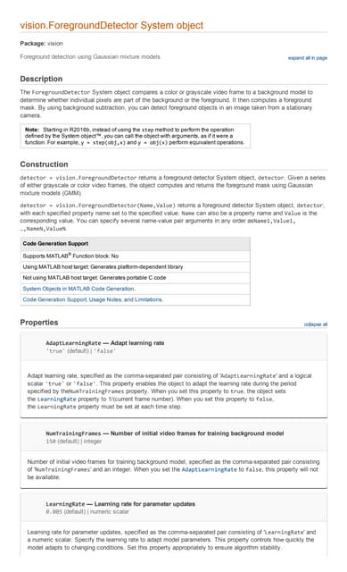 Foreground Detection Using Gaussian Mixture Models Matlab Pdf