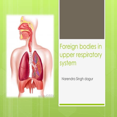 Foreign body in ENT | PPTX