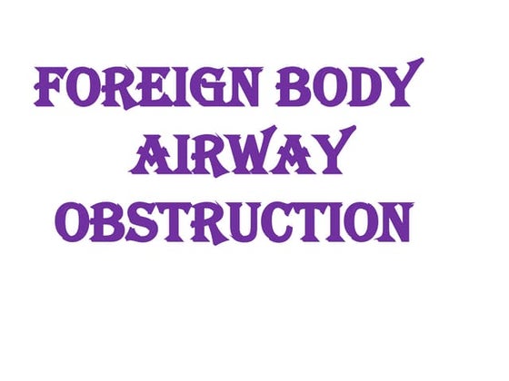 Choking | PPT | First Aid | Injuries