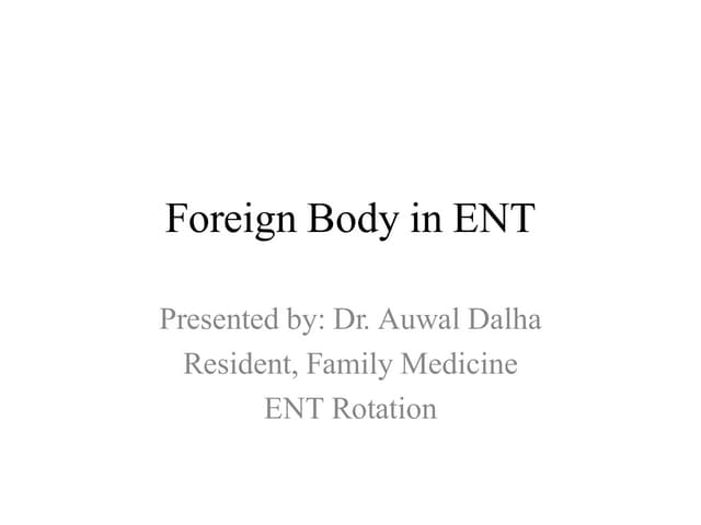 First aid in Foreign bodies Skin, Eye, Ear Nose Throat.pptx