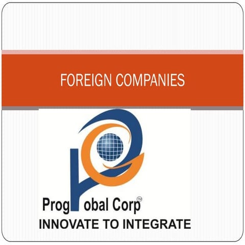 Foreign company Companies Act, 2013 | PDF