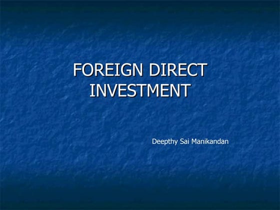 Foreign Direct Investment.pptx