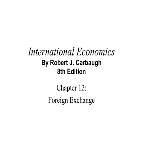 Foreign exchange | PPT