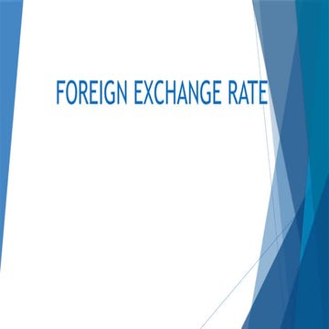 FOREIGN EXCHANGE RATE.pptx of class 12 economics | PPTX