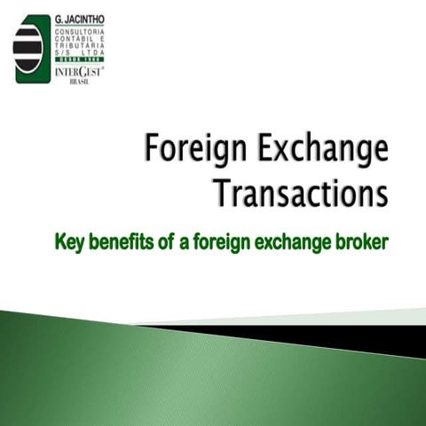 Foreign exchange transactions | PPTX