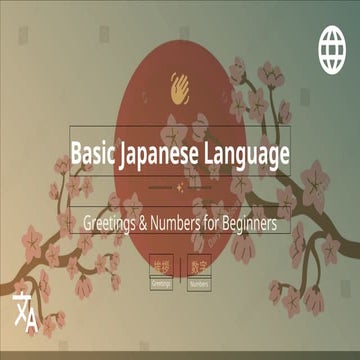 Basic Foreign Language — Japanese Language.pptx