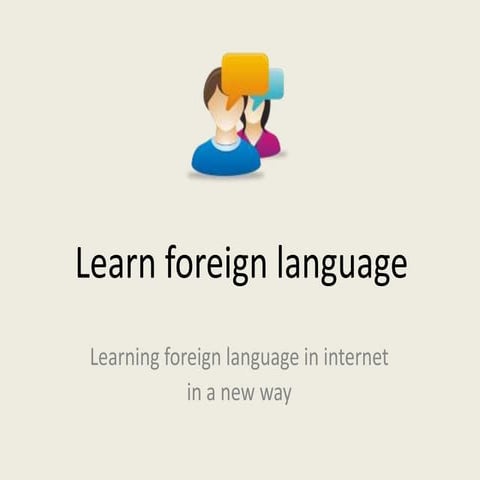 Foreign language online | PPT