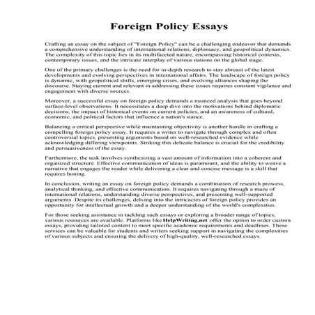 Foreign Policy Essays.pdf