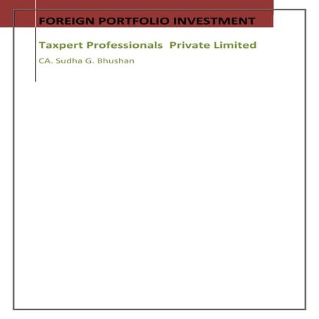 Foreign portfolio investment | PDF