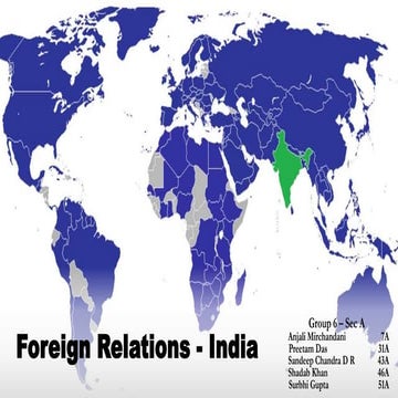 Foreign relations india | PPTX