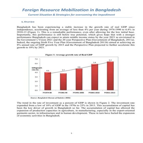 Foreign resource mobilization in bangladesh current situation and ...