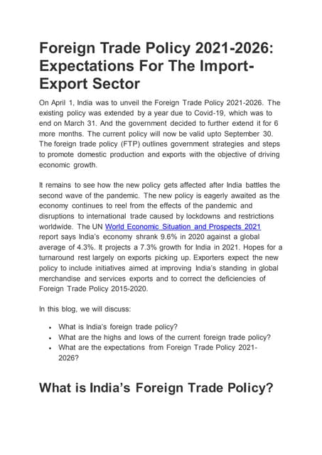 International trade barriers | PPTX